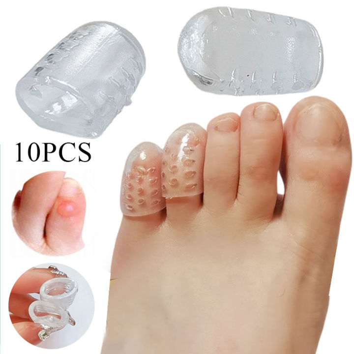 10Pcs Toe Protector Thumb Care Silicone Soft Breathable Foot Corns ...