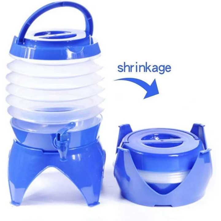 Folding Collapsible Beverage Tub Dispenser Water Container for Outdoor Camping 5.5 Liter | Daraz ...