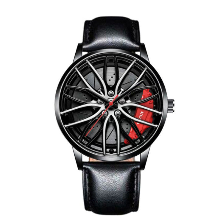Luxury Sports Car Wheel Rim Watch - Automotive-Inspired Men's ...