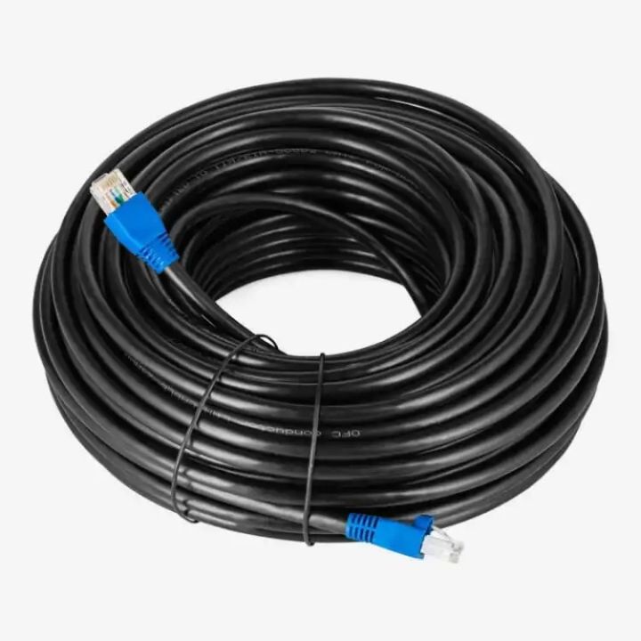 Cat6 Outdoor Cable Waterproof 50M With RJ45 | Daraz.com.np