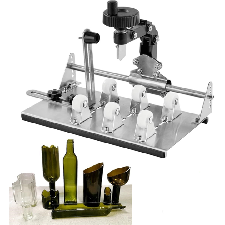 NCANRUI Glass Bottle Cutter Kit, DIY Precision Glass Cutter for Square ...