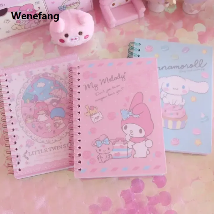 Wenefang Kawaii Sanrio Hello Kitty My Melody Cinnamon Roll Notebook ...