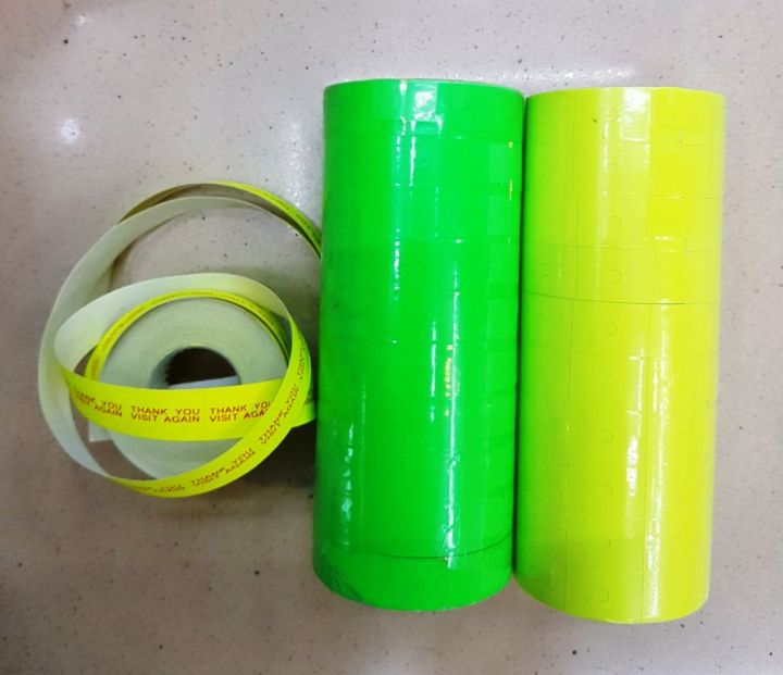 Two Line Colorful Price Roll Sticker for Price Label Machine-Sets Of 10 ...