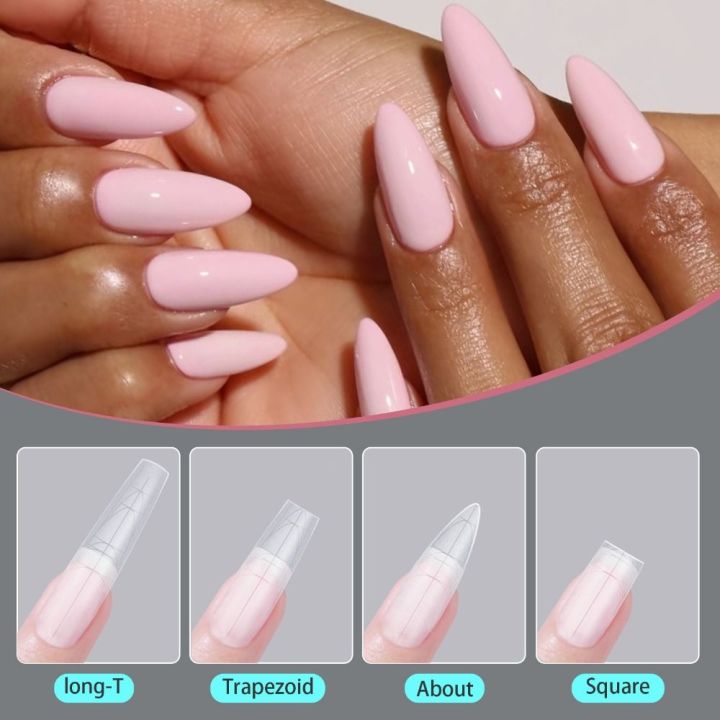 New Ultra-Thin Double-Sided Fake Nails with Auxiliary Line No-Trace ...