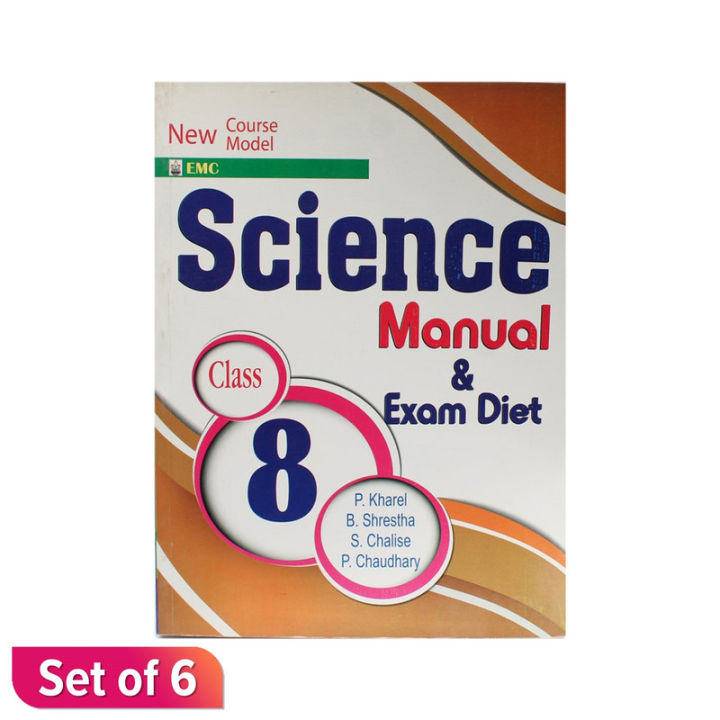 EMC Science Manual and Exam Dite for Grade 8 Set Of 6 | Daraz.com.np