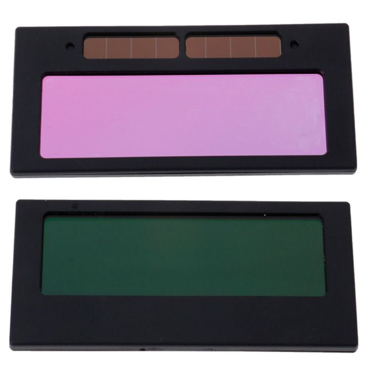 Portable LCD Panel Auto Darkening Welding Helmet Colorful Solar Eyes ...