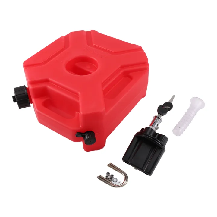 SRIWEN 1Set 5L Fuel Tanks Plastic Car Mount Motorcycle Jerrycan Gas Can ...