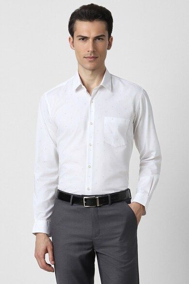 Peter England Men White Regular Fit Formal Shirt For Men | Daraz.com.np