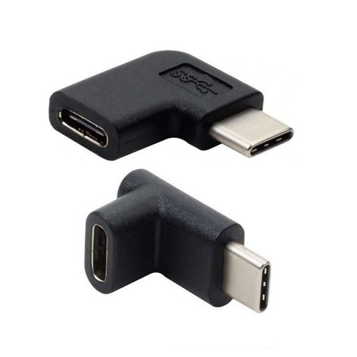 Right Angle Portable Male to Female Plug Phone Accessories Type C Type ...