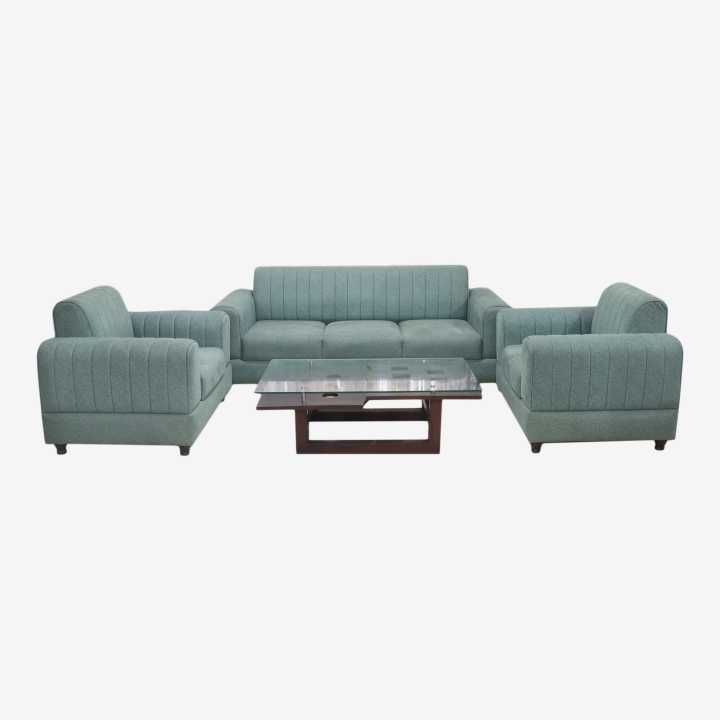 Green Color Five Seater Sofa With Tea Table Set | Daraz.com.np