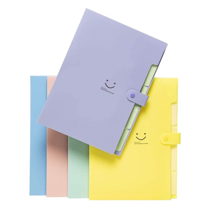 5 Pcs Solid Color Expandable File Folder File Organizer File Organizer ...