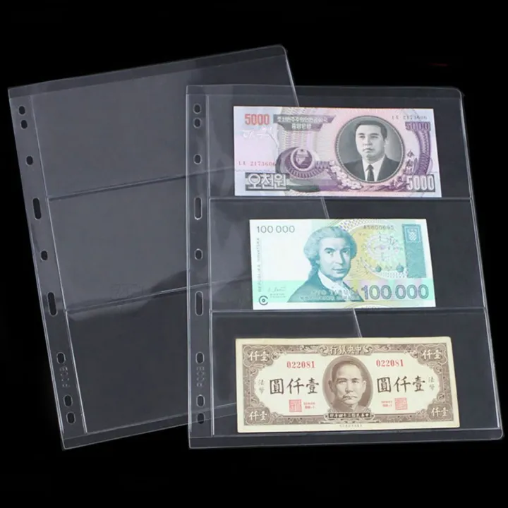 PVC Detachable Money Storage Album Accessory Bills Holder Collectors ...