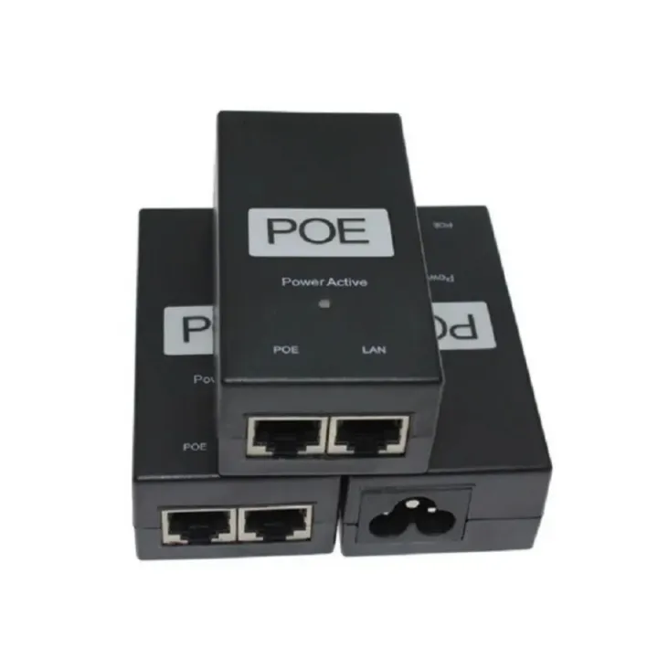 Router Power Supply 24V/48V 0.5A POE Power Injector 100Mbps IEEE802.3af ...