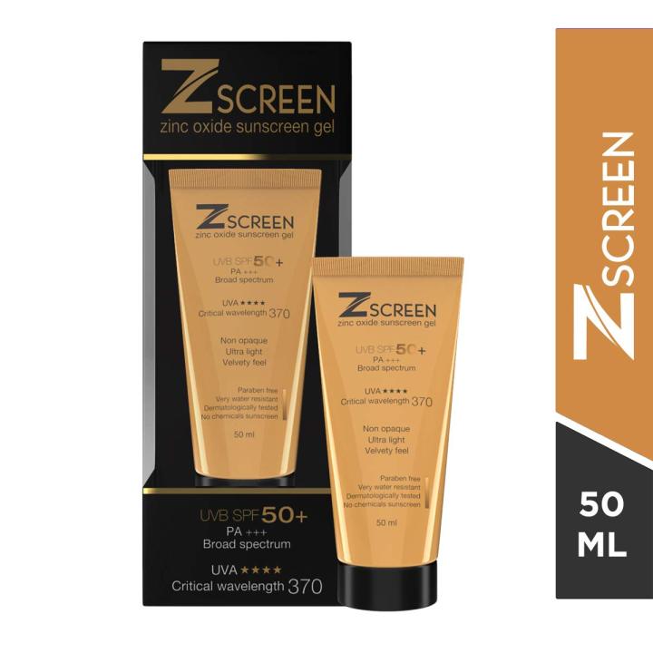 z screen zinc oxide sunscreen gel 50 gm | Daraz.com.np