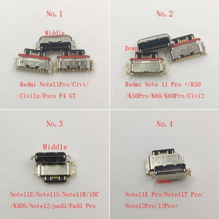 50% discount 10PCS USB Charger Connector For Xiaomi Mi Civi 2 1S/F4 GT ...