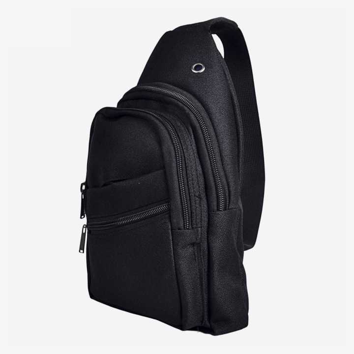 Black Nylon Clothes One Side Bag Chest Bag Men-4477 - Bags | Chest For ...