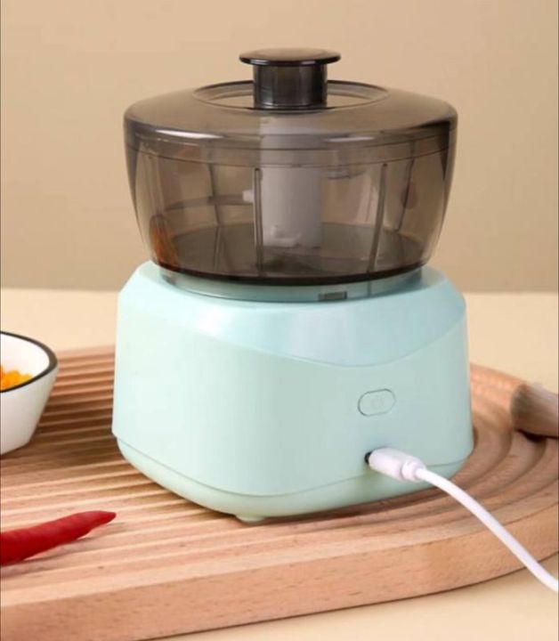 MGE-333 Rechargeable Mini Food Processor with 3 Stainless Steel and ...