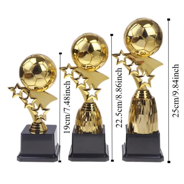 High Quality Plastic Golden Ball Awards Trophy Soccer Competition ...