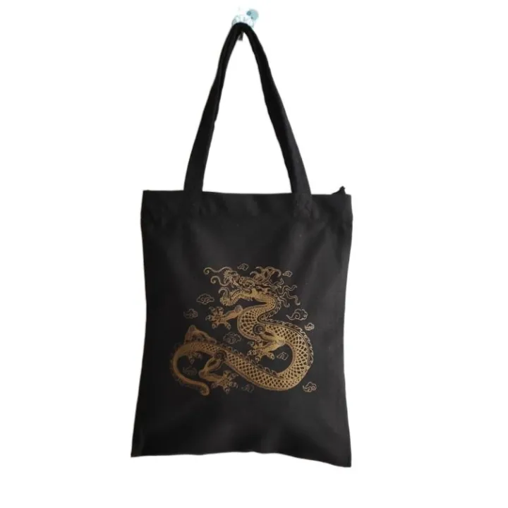 Ladies Tote Bag with Dragon | Daraz.com.np