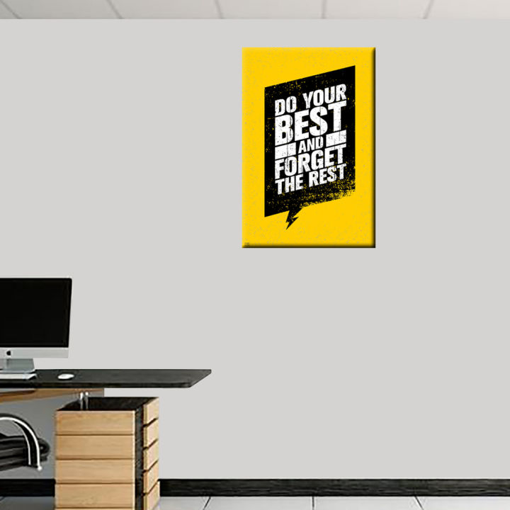 Self Adhesive Decorative Do Your Best Forget The Rest Motivational Wall ...