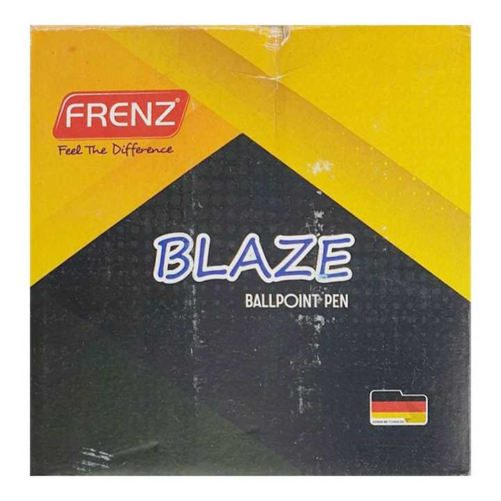 Frenz Blaze Ballpoint Ball Pen (Black) A Set of 100 Pens Wholesale Pack ...