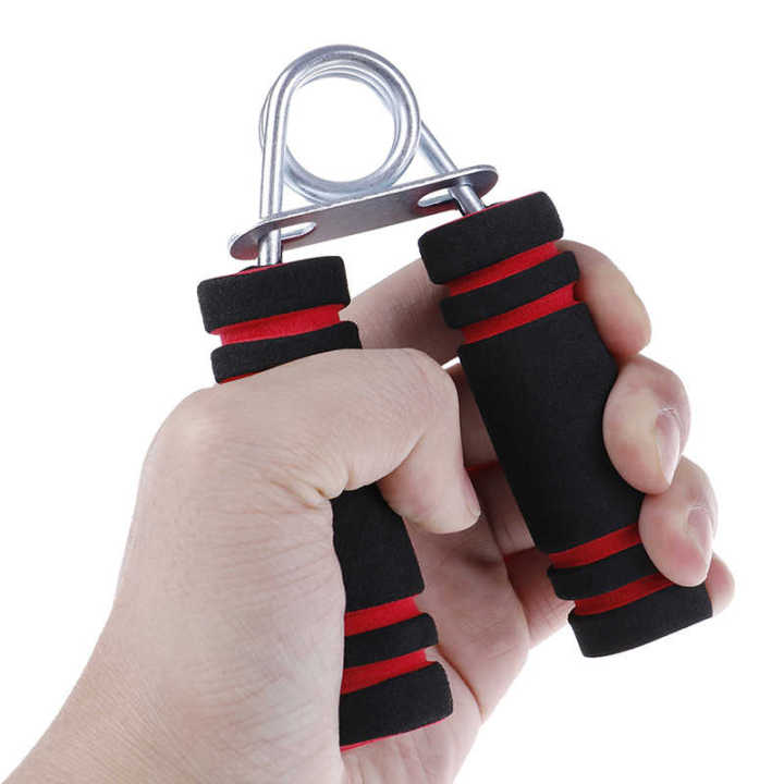 Hand Wrist Power Grip Strength Training Fitness Gym Exerciser Gripper ...
