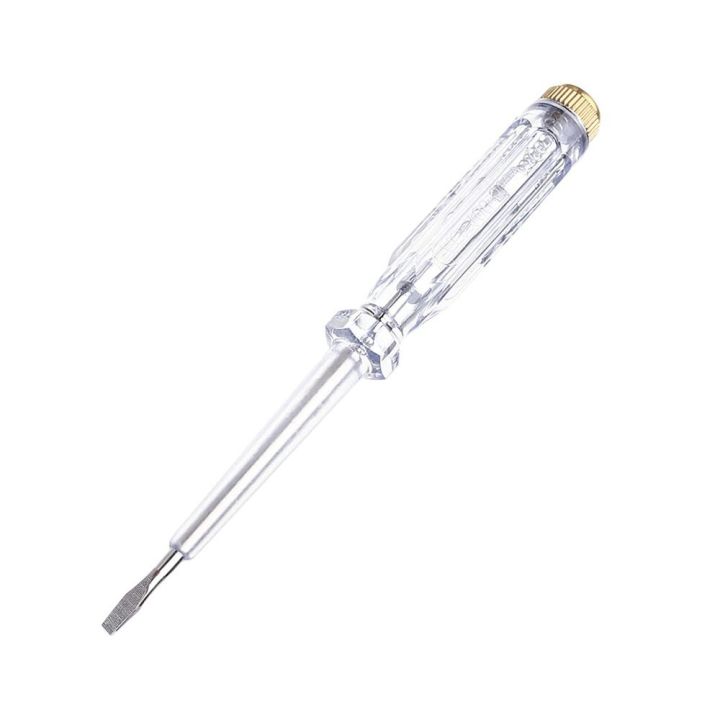 New AC/DC 100-500V Test Screwdriver Clear Handheld Light Circuit Tester ...