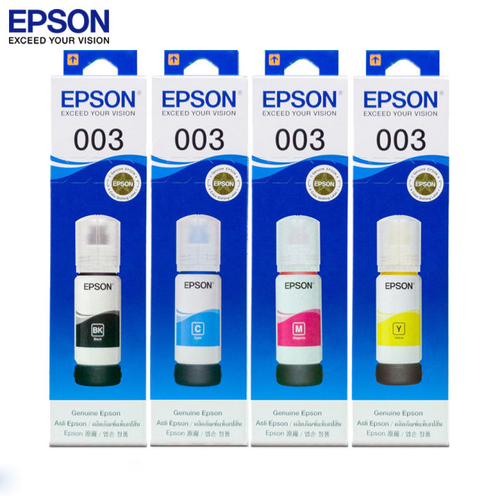 Epson 003 Genuine Ink (Set) L1110/L3100/L3101/L3110/L3115/L3116/L3150 ...