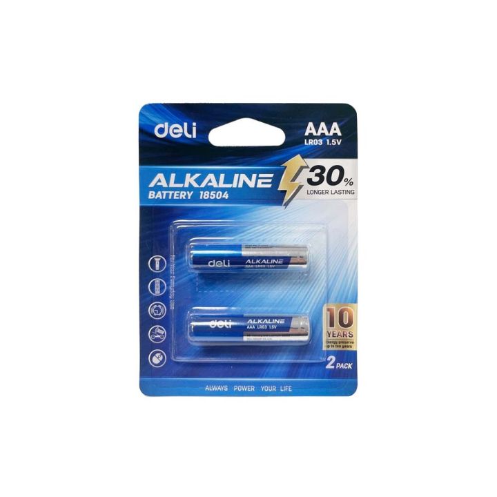 Deli Alkaline Battery AAA LR03 E18504 | Daraz.com.np