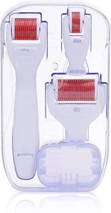 4 In 1 Derma Roller Set With Travel Case | Daraz.com.np