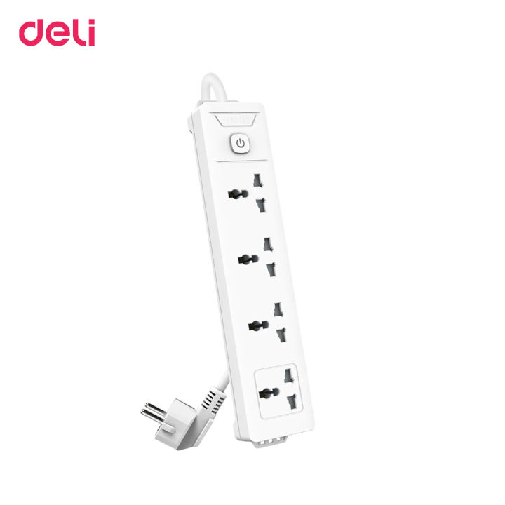 DELI Universal Multiplug Power Socket 4 Port - CT403 | Daraz.com.np