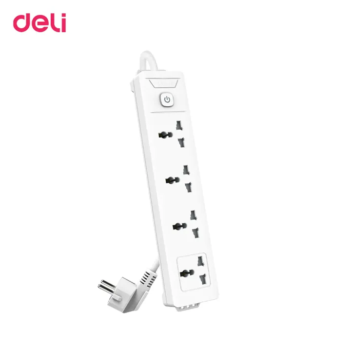 DELI Universal Multiplug Power Socket 4 Port - CT403 | Daraz.com.np