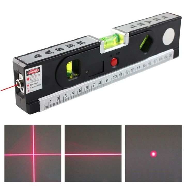 4 in 1 Laser Levels Aligner Vertical Horizontal Lasers Accurate Marking ...