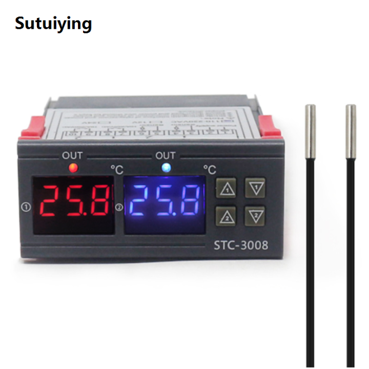 Sutuiying Dual Digital Temperature Controller Thermostat ...