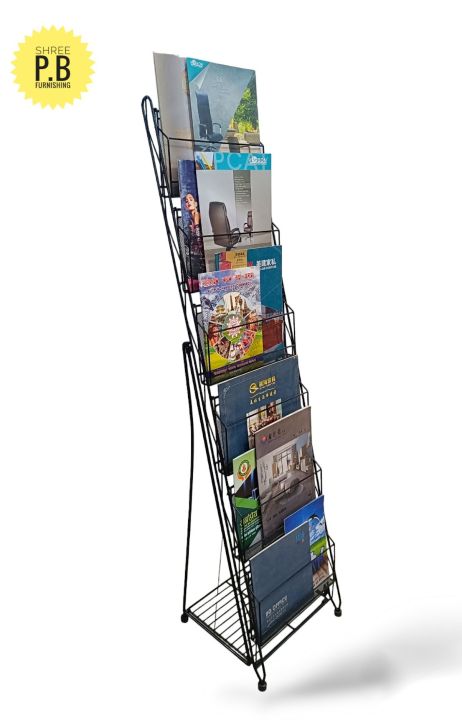 6 Shelves Magazine Showcase Rack | Daraz.com.np