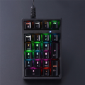 APAYADO 21 Key Wired Mechanical Numeric Keypad with RGB Lights Blue ...