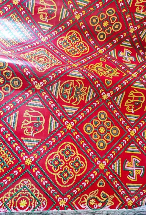 Bandhani Red Print Paper Set of 5 Pieces 50 cm by 52 cm Tranditional ...
