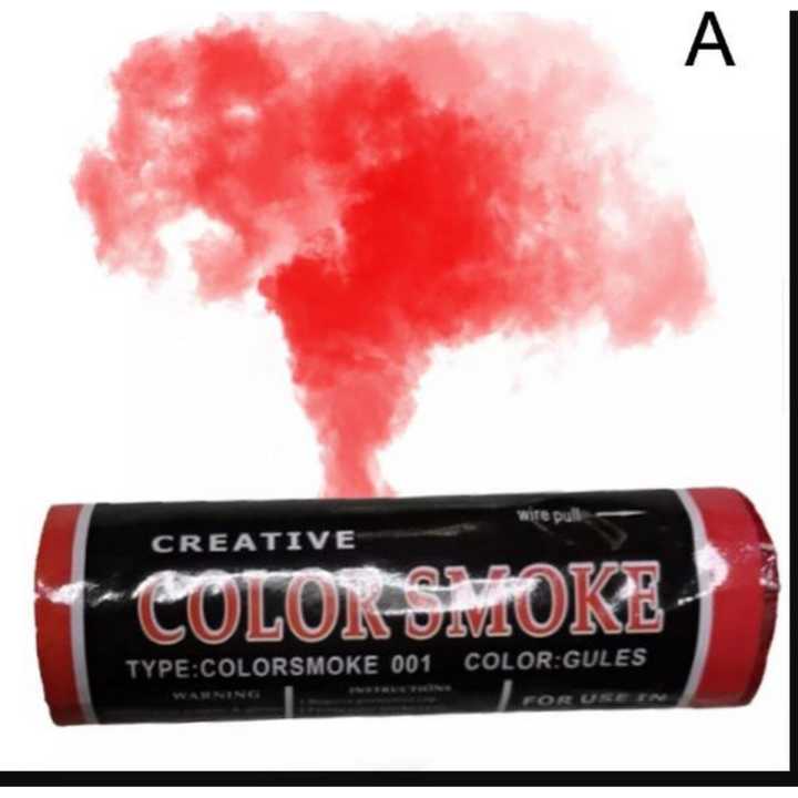 5 Pcs Wire Pull Color Smoke Bomb - 1 Minute Lasting red Color Smoke ...