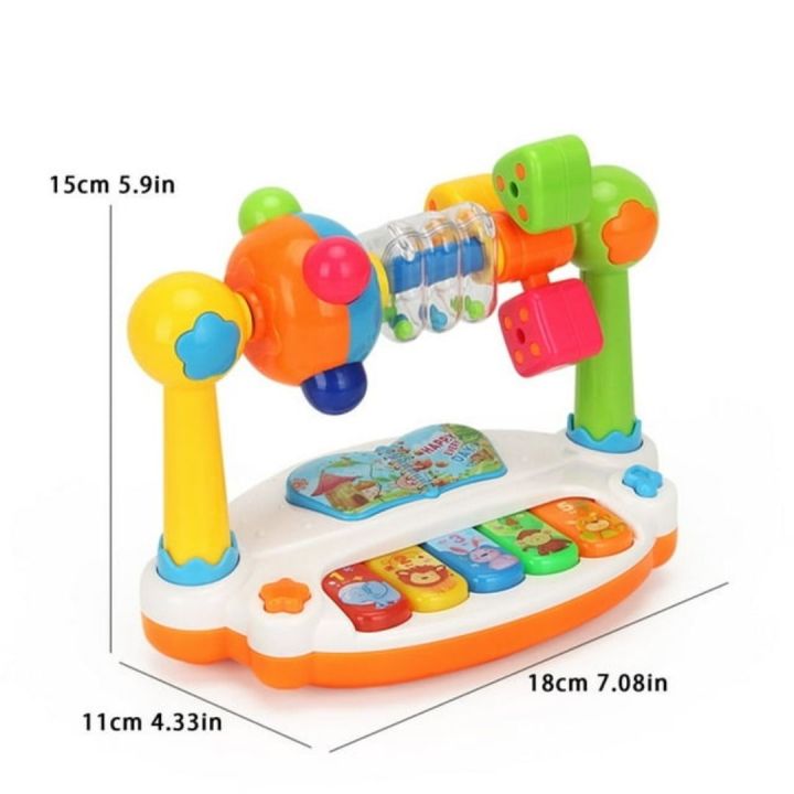Rotating Piano Baby Toy – Musical Play with Lights & Sounds | Daraz.com.np