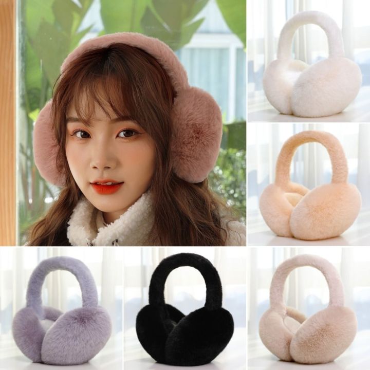 New Soft Plush Ear Warmer Outdoor Cold Protection Ear Cover Winter Warm ...