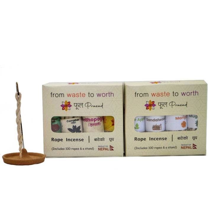 Multiflavour Rope Incense 100 Pcs + Free Clay Stand | Dhoop | Agarbatti ...