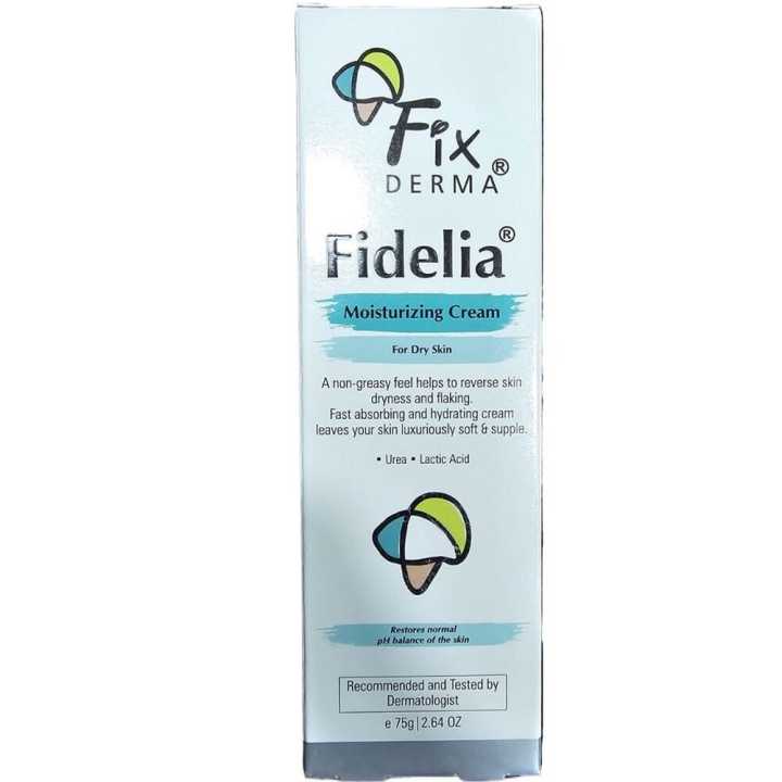 Fidelia Moisturizing Cream, For Dry Skin, 60G, Fix Derma | Daraz.com.np