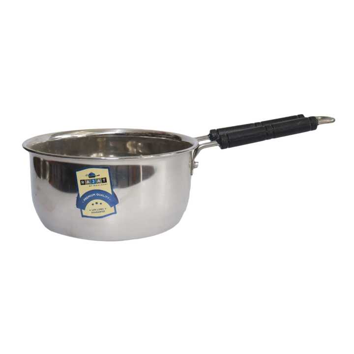 Chrome Stainless Steel Sauce Pan 7 Inch | Daraz.com.np