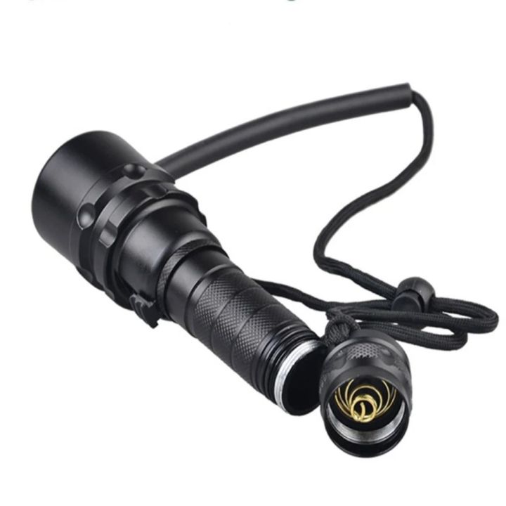 High Power Diving Flashlight Hand Rope LED Light Diving Light Deep Sea ...