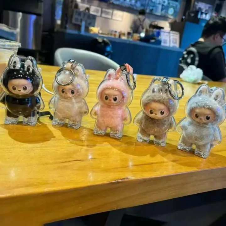 Creative Waterproof Labubu Protective Shell Anti-lost Candy Color ...