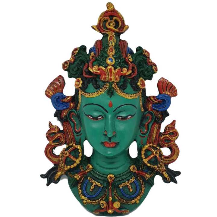 Green Tara Resin Statue Wall Hanging Resin Statue Nepal for Good Luck ...