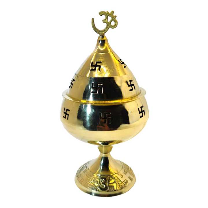 Brass Akhanda Batti Diyo 19 cm Pital Stand Oil Lamp Diya | Daraz.com.np