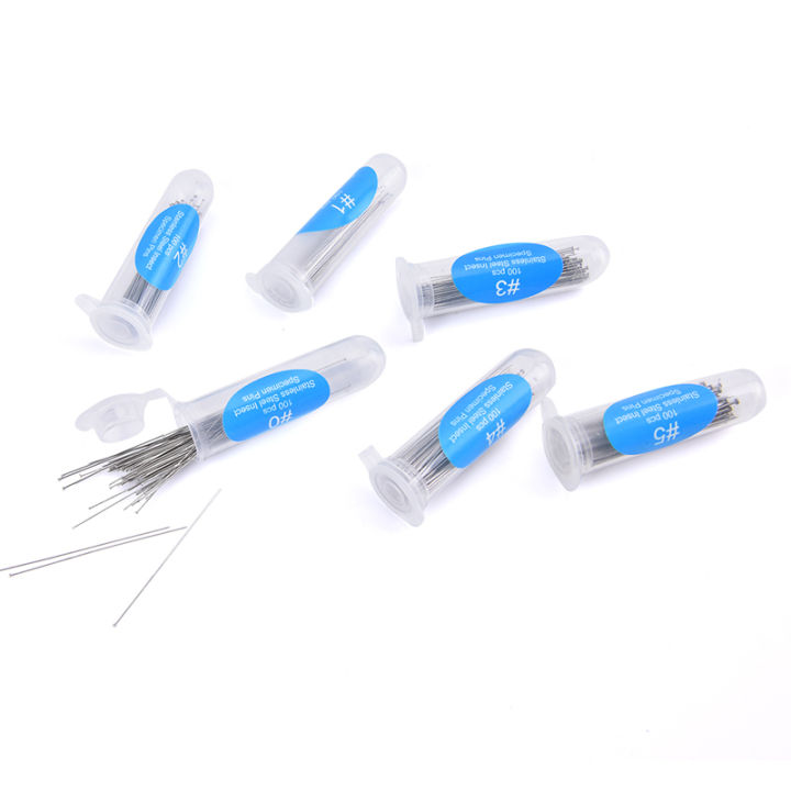 100 Pcs Insect Pins Specimen Needle Stainless Steel School Lab ...