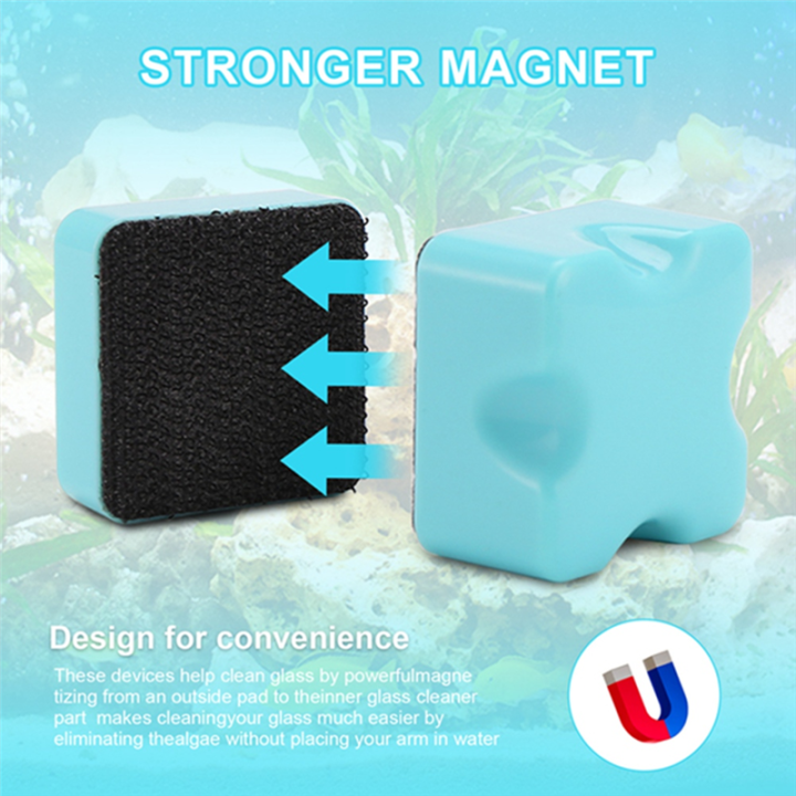 Aquarium Magnetic Brush Glass Floating Algae Scraper Curve Glass ...