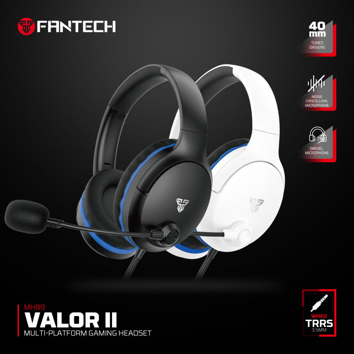 Fantech Valor II MH89 Multi-Platform 3.5 mm Wired Gaming Headset with ...
